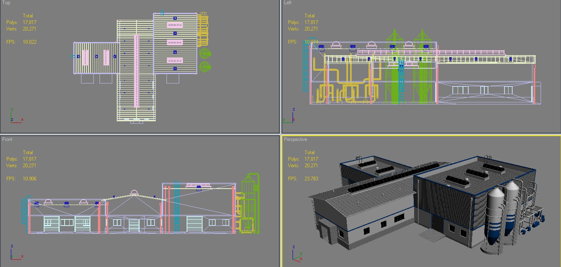 3D model industrial building - TurboSquid 1163188