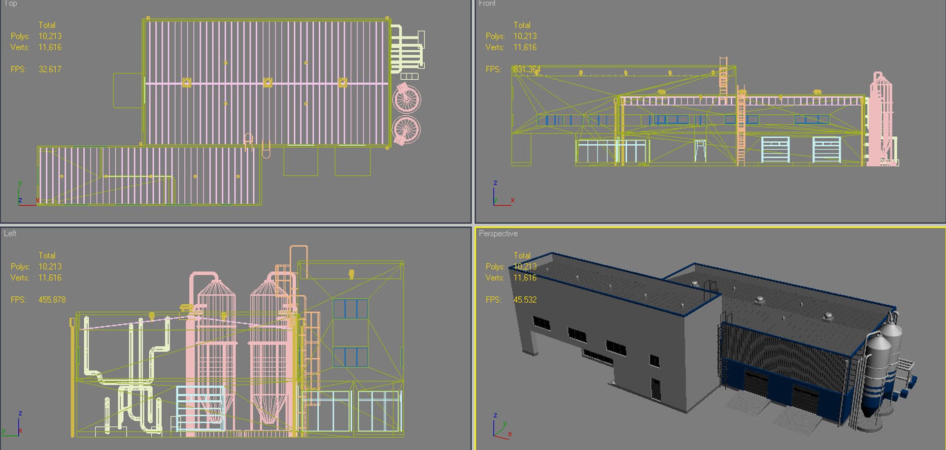 3D model industrial building - TurboSquid 1163188