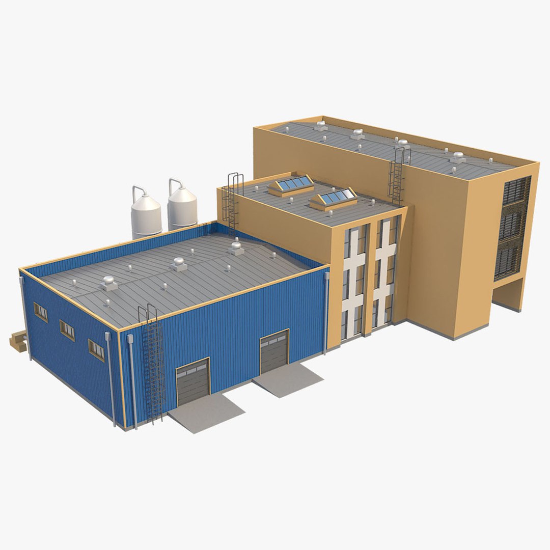 3D model industrial building - TurboSquid 1163188
