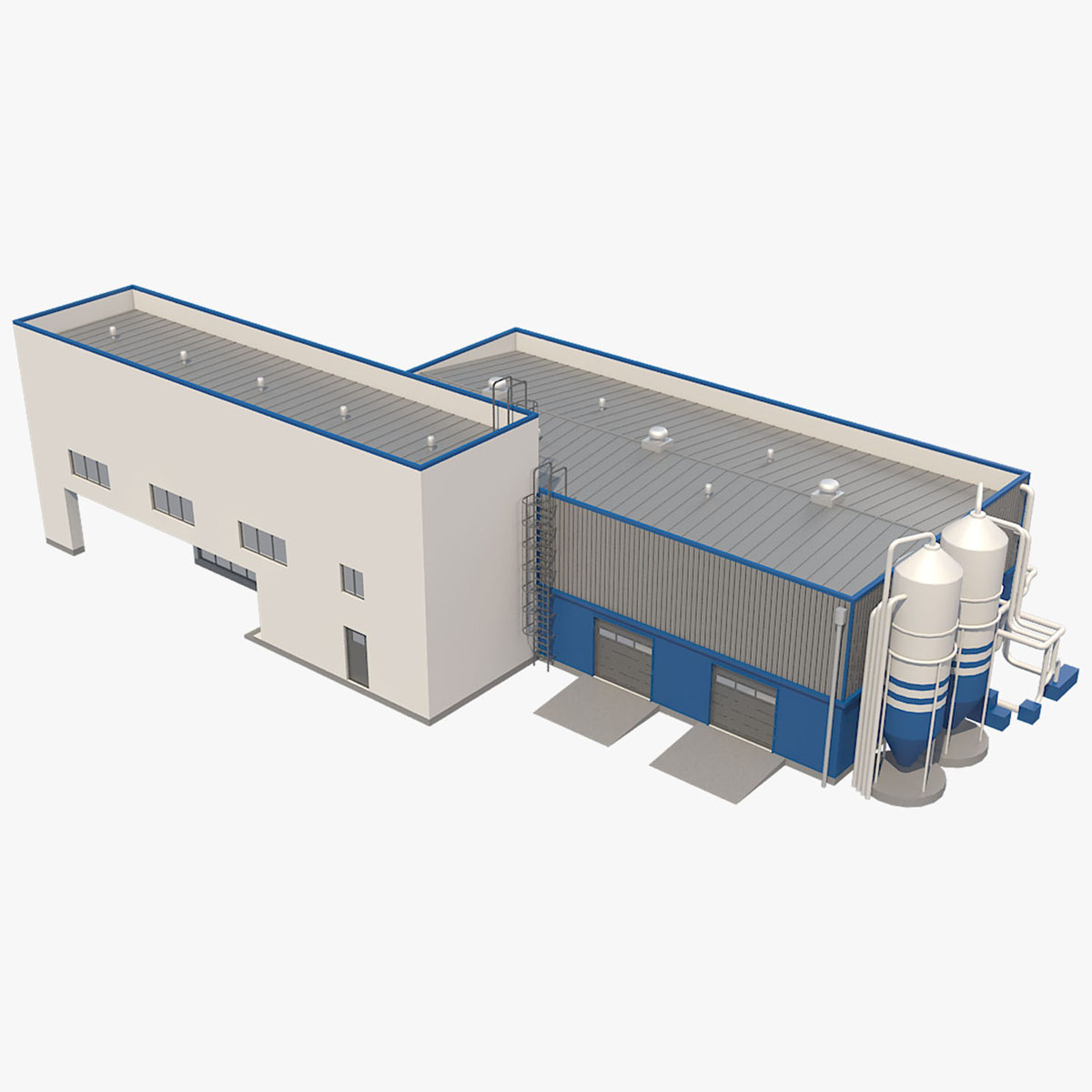 3D model industrial building - TurboSquid 1163188