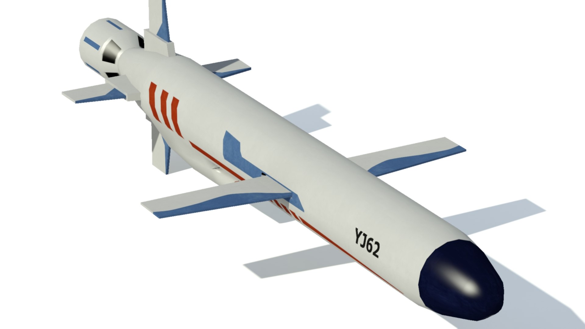 3D chinese anti ship cruise missile yj62 - TurboSquid 1888508