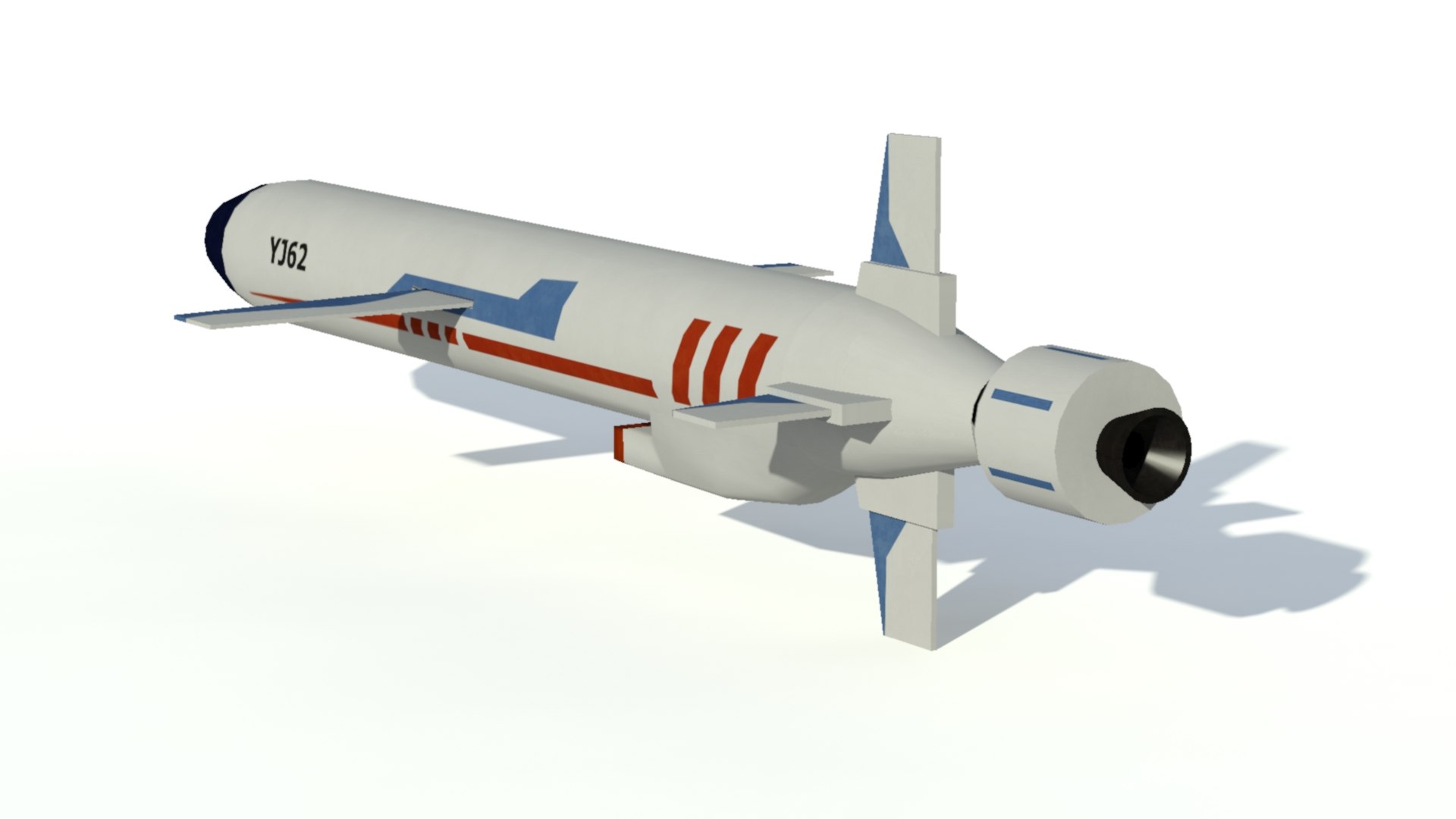 3D chinese anti ship cruise missile yj62 - TurboSquid 1888508