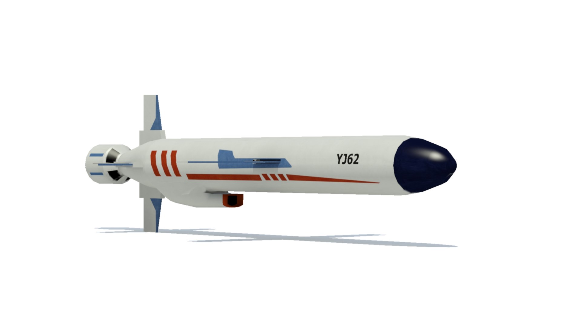 3D chinese anti ship cruise missile yj62 - TurboSquid 1888508
