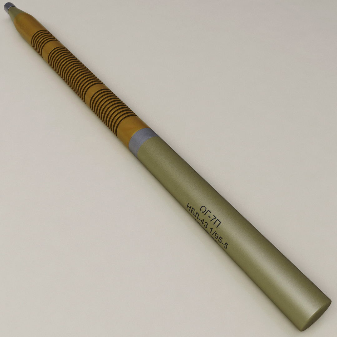rpg grenade og-7v 3d model