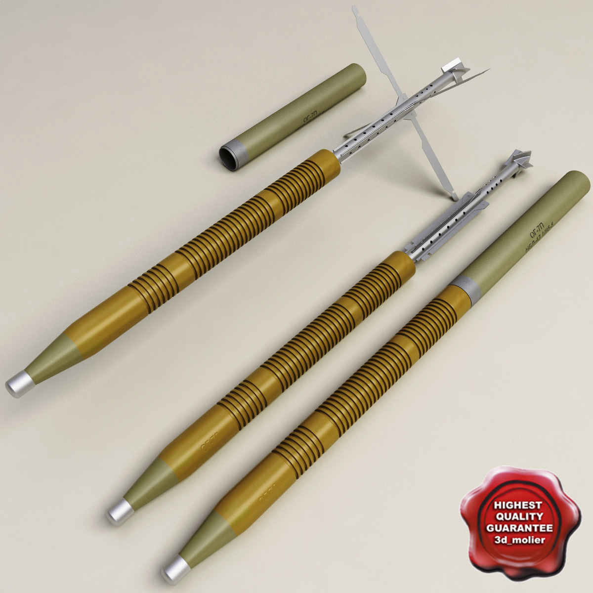 rpg grenade og-7v 3d model