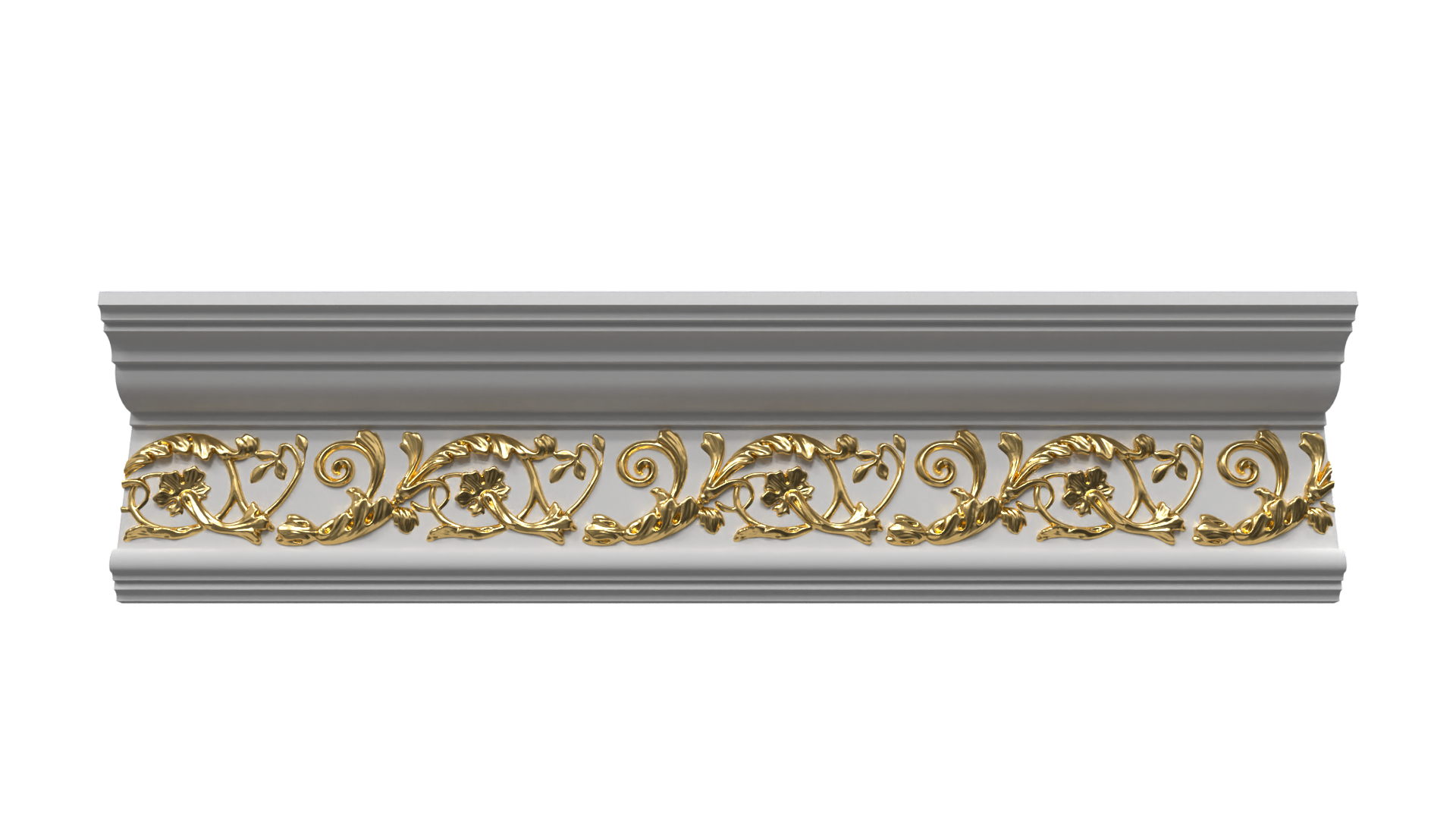 3D Patterned Cornice Gypsum Plaster DK44 Model - TurboSquid 1993924