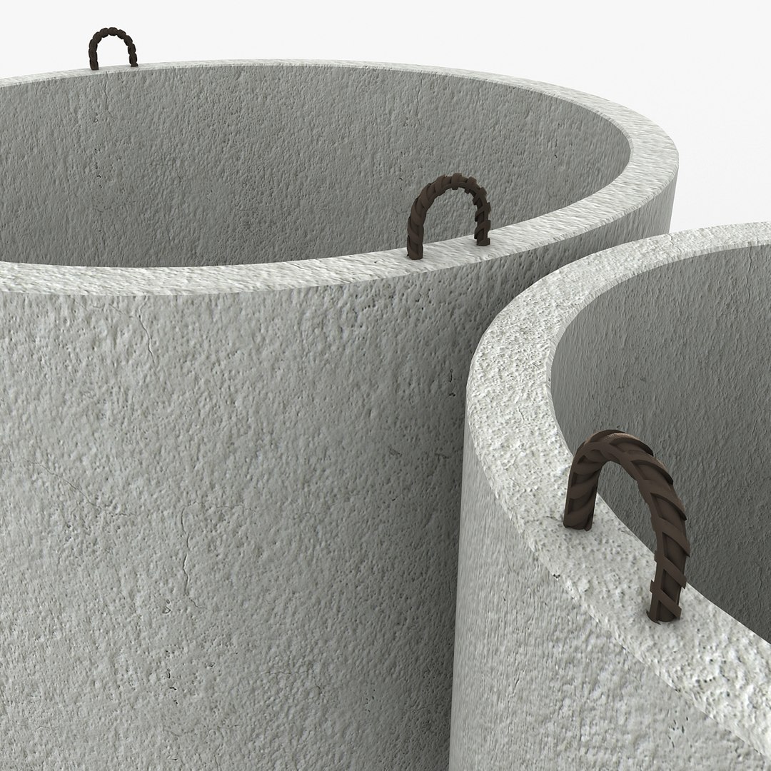 Concrete Rings Materials 3d Max