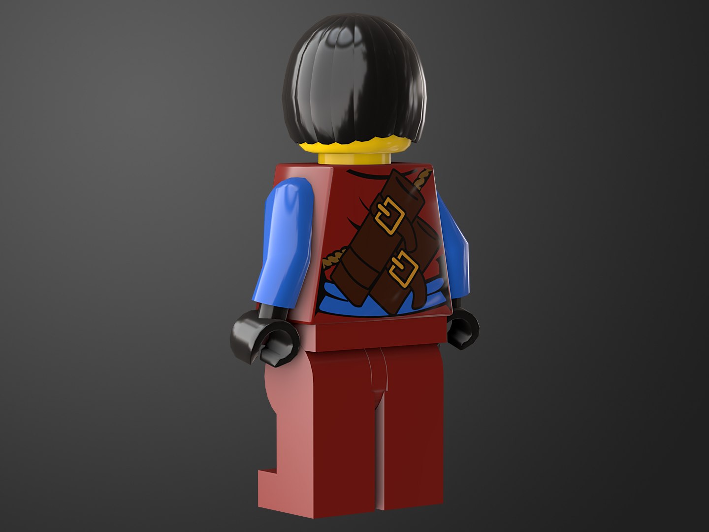 3D Rigged Ready Ninjagirl Lego Character Model - TurboSquid 1446223