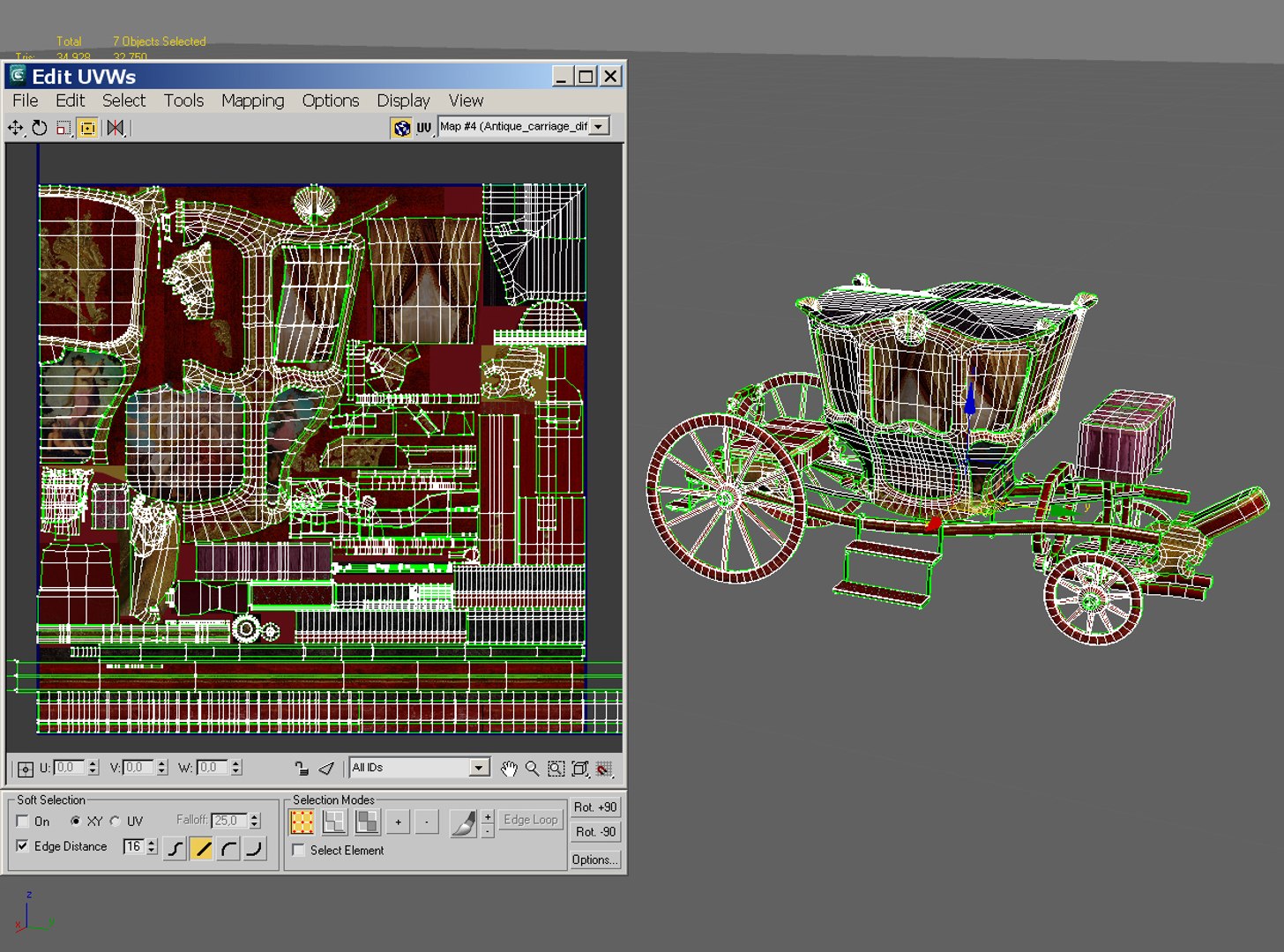 3d Antique Carriage Model