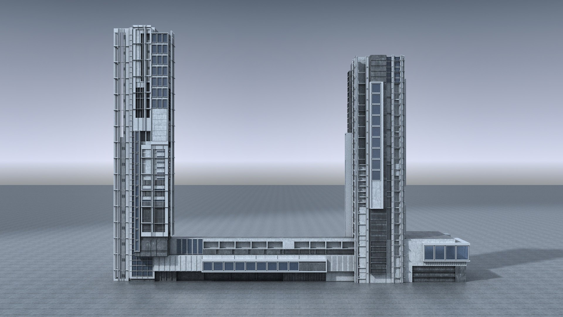 Future Building 037 3D Model - TurboSquid 2293655