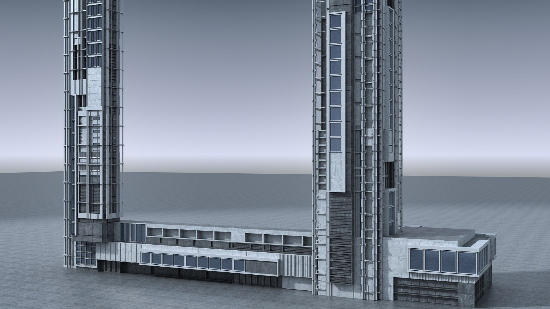 Future Building 037 3D Model - TurboSquid 2293655
