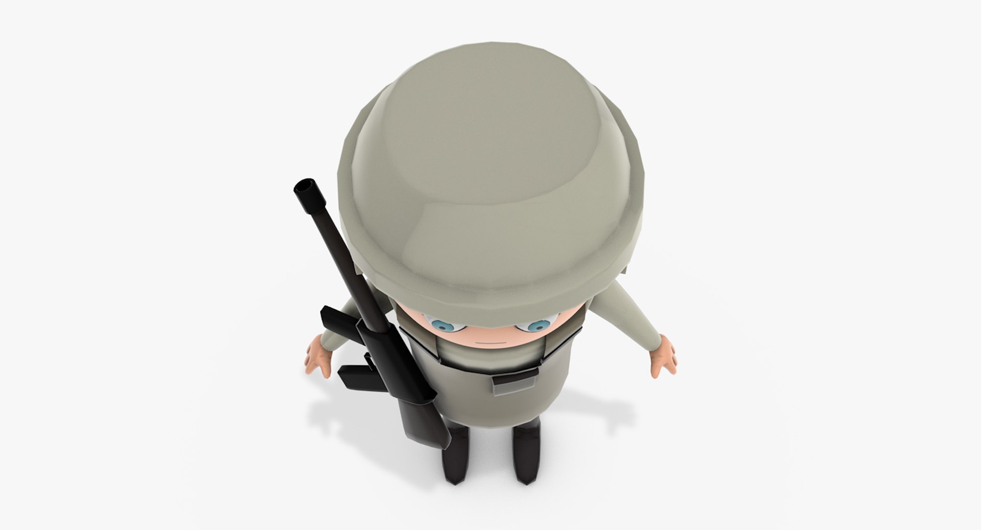 3D cartoon soldier - TurboSquid 1154211