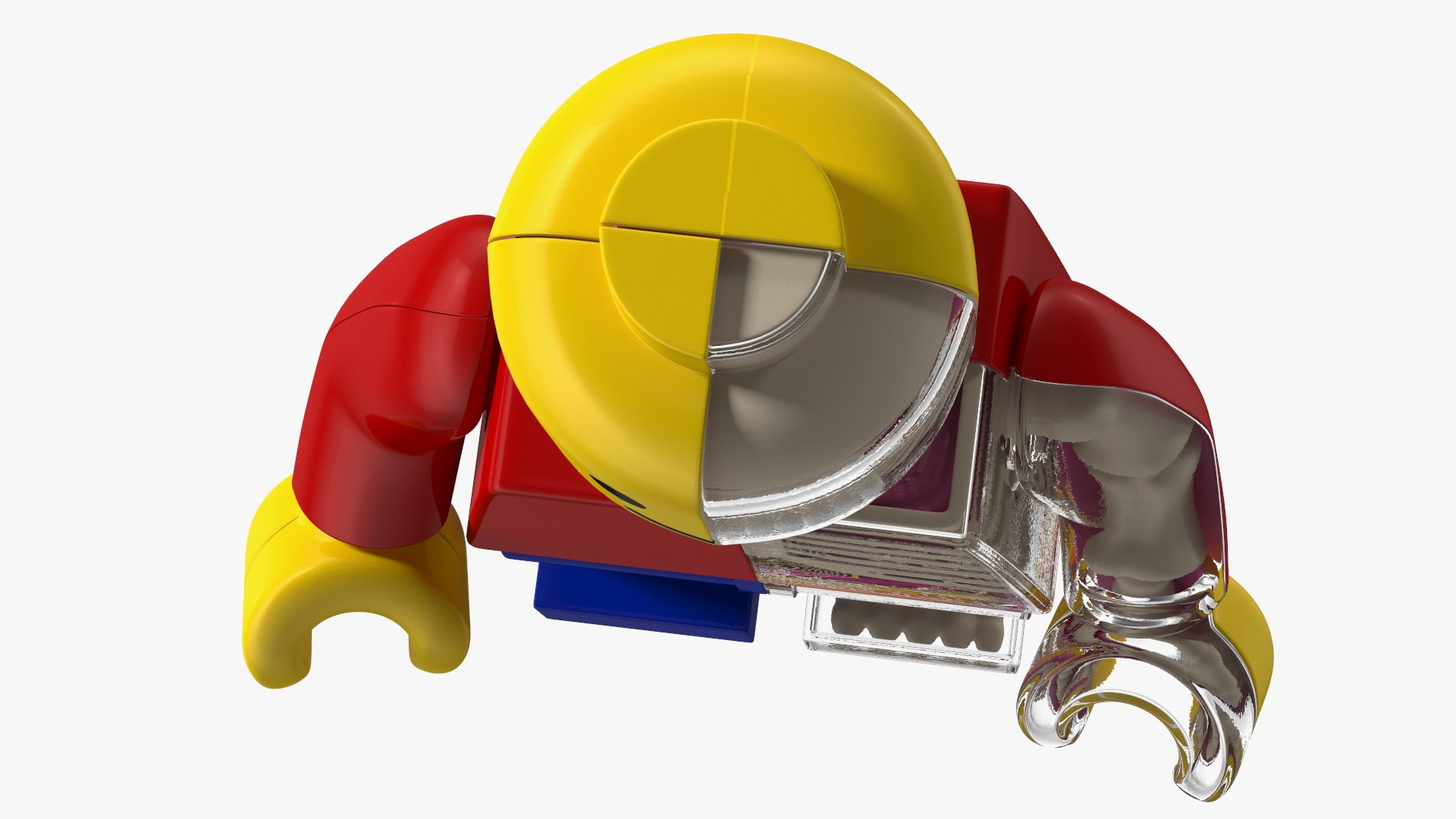 3D Anatomical LEGO Man Transparent - TurboSquid 1821188