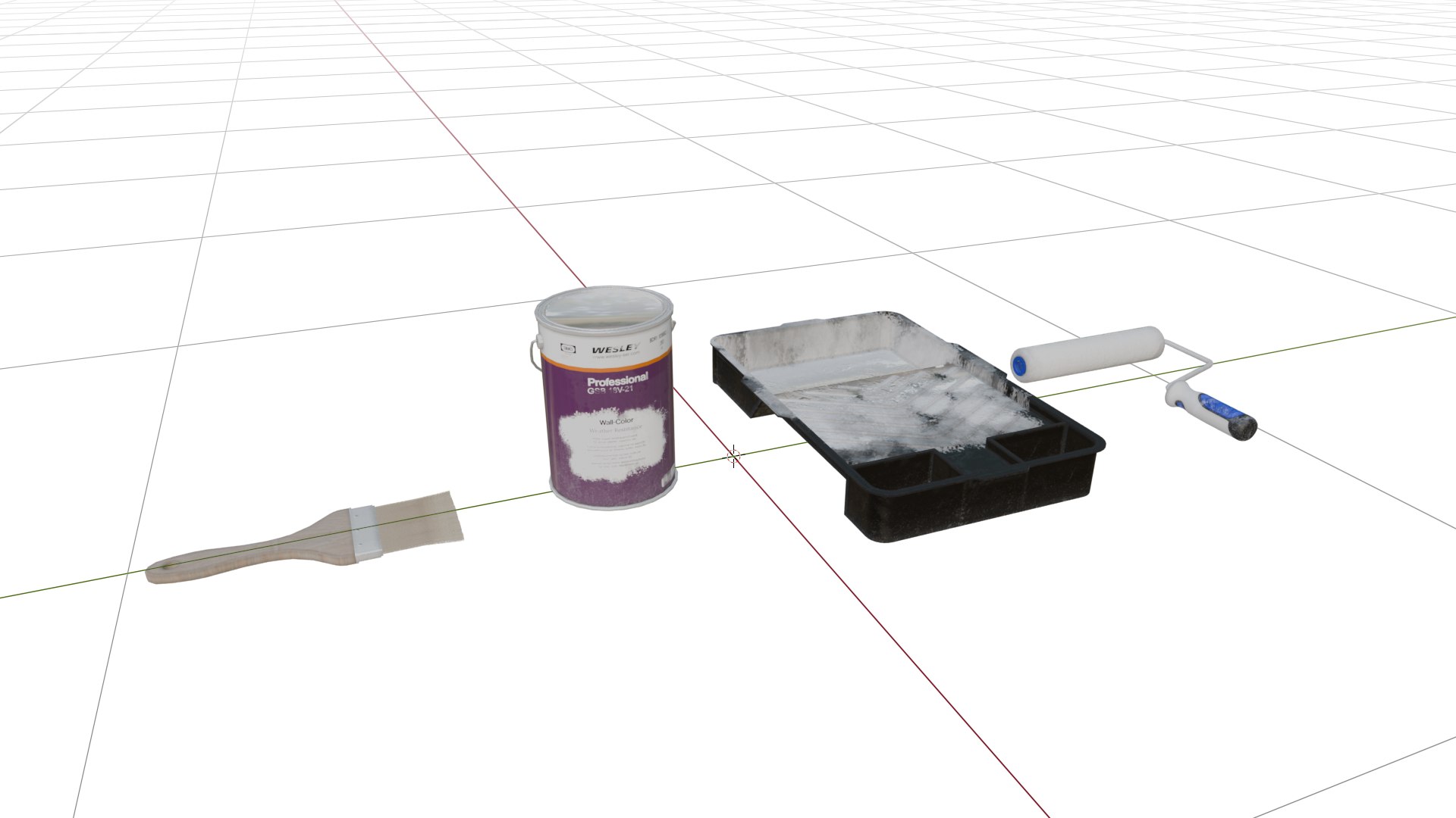 3D Model Paint Tools Pack - TurboSquid 2513952