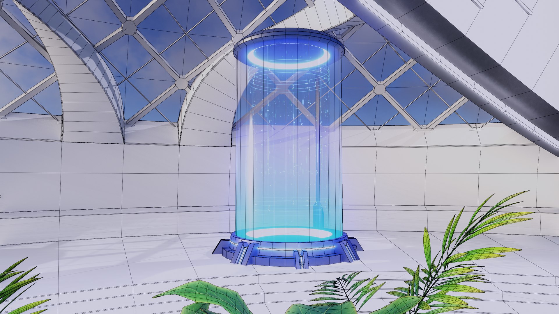 Sci Fi Exhibition Hall Interior Model - TurboSquid 2042587