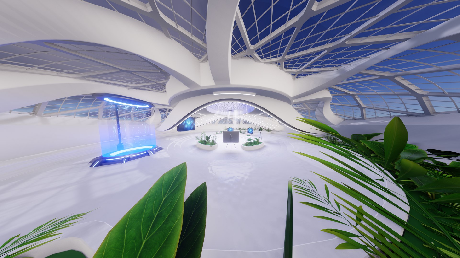 Sci Fi Exhibition Hall Interior Model - TurboSquid 2042587