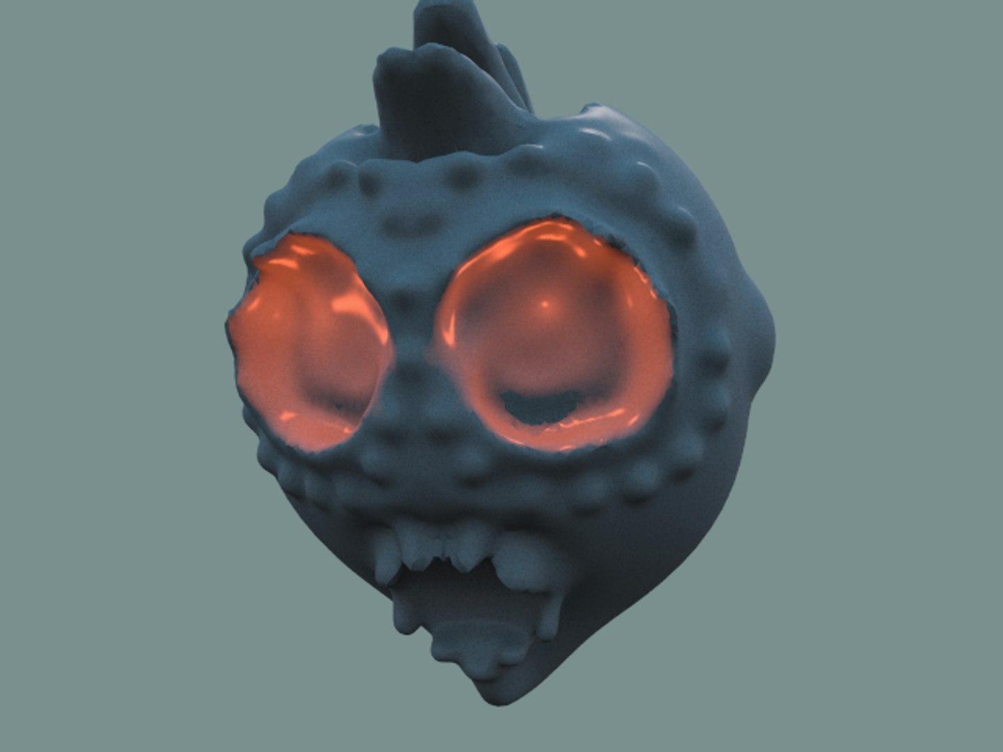 Scary Alien Face 3d Model