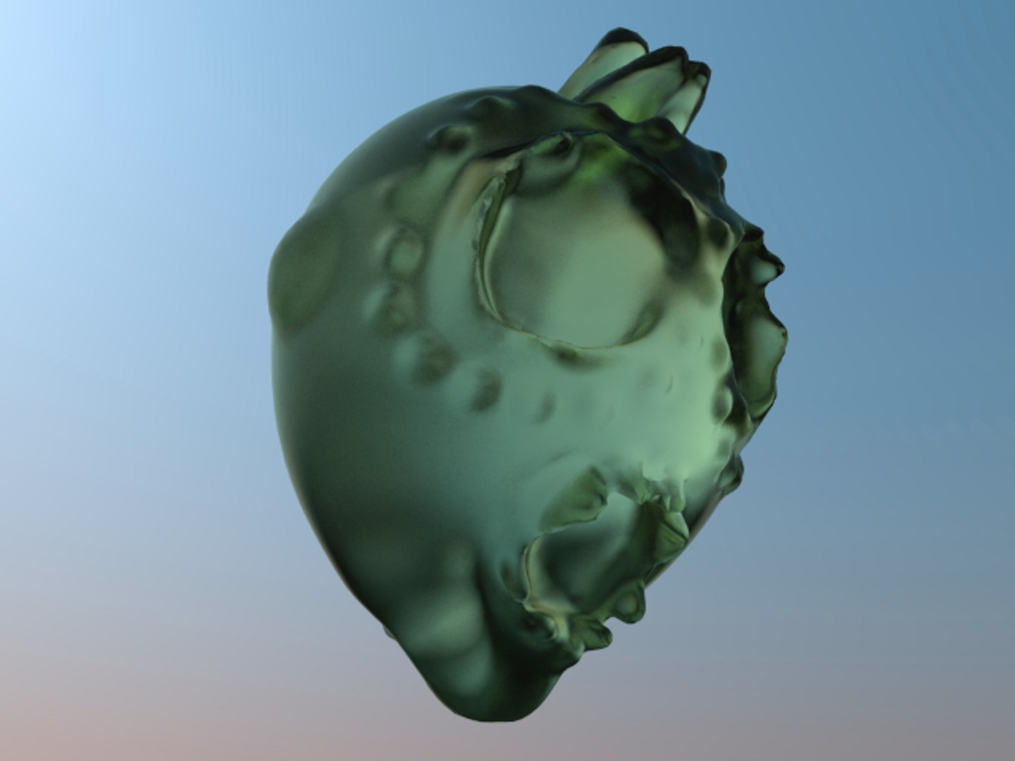 Scary Alien Face 3d Model