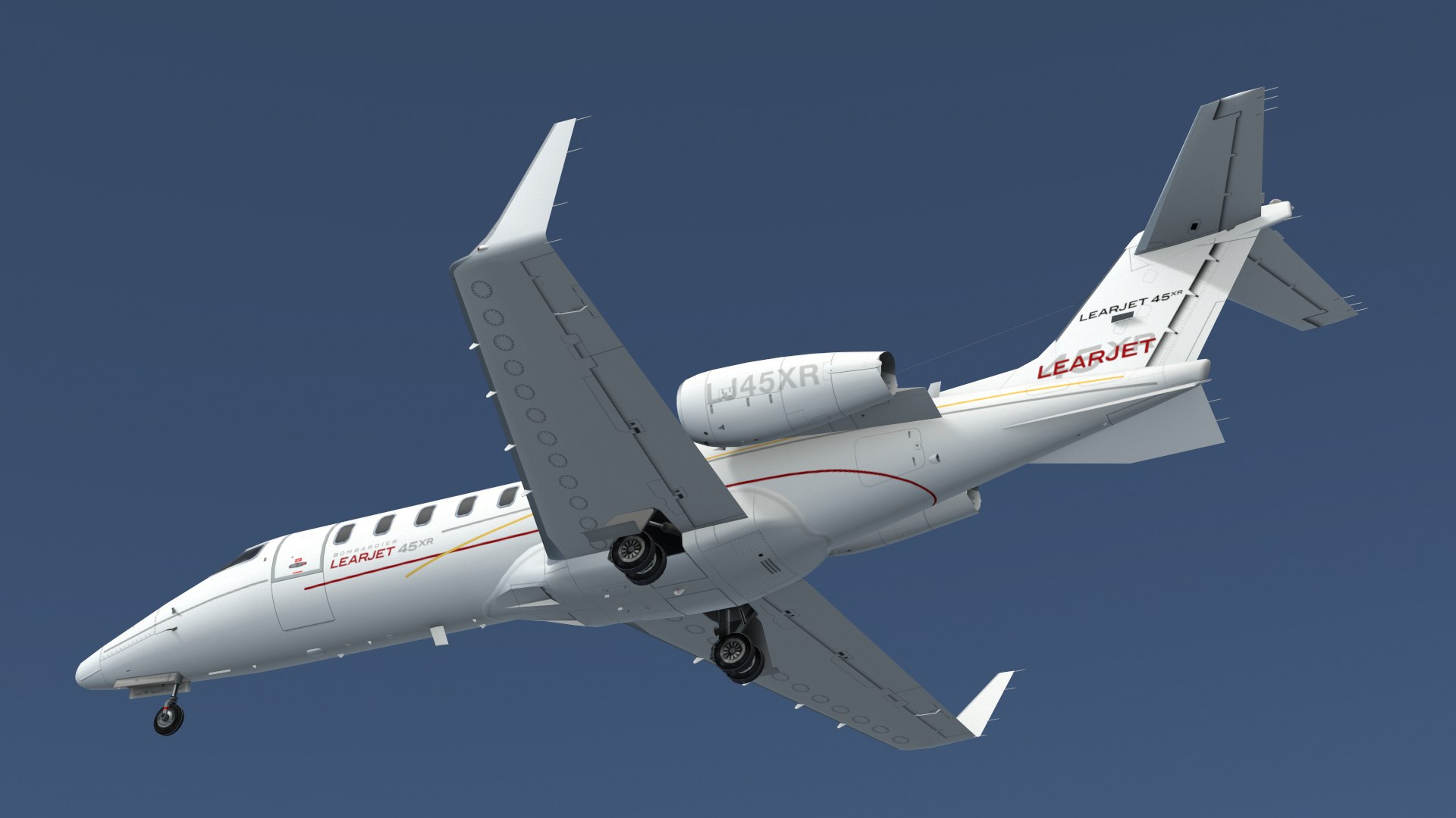 Bombardier Learjet 45XR 3D Model - TurboSquid 2219191