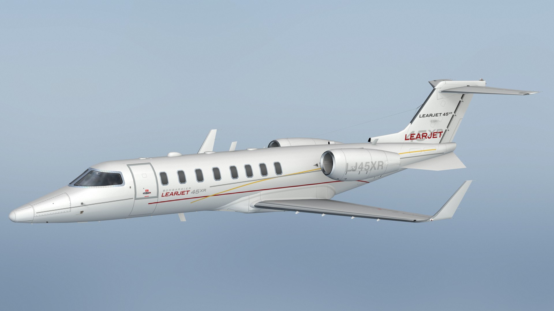 Bombardier Learjet 45XR 3D Model - TurboSquid 2219191