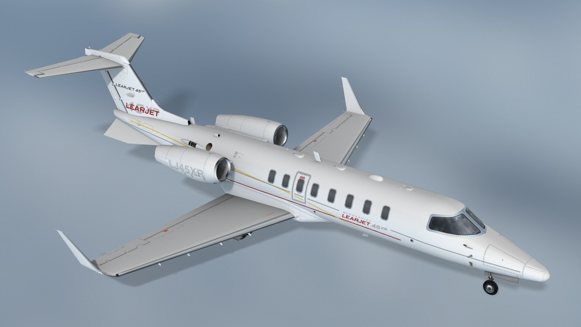 Bombardier Learjet 45XR 3D Model - TurboSquid 2219191