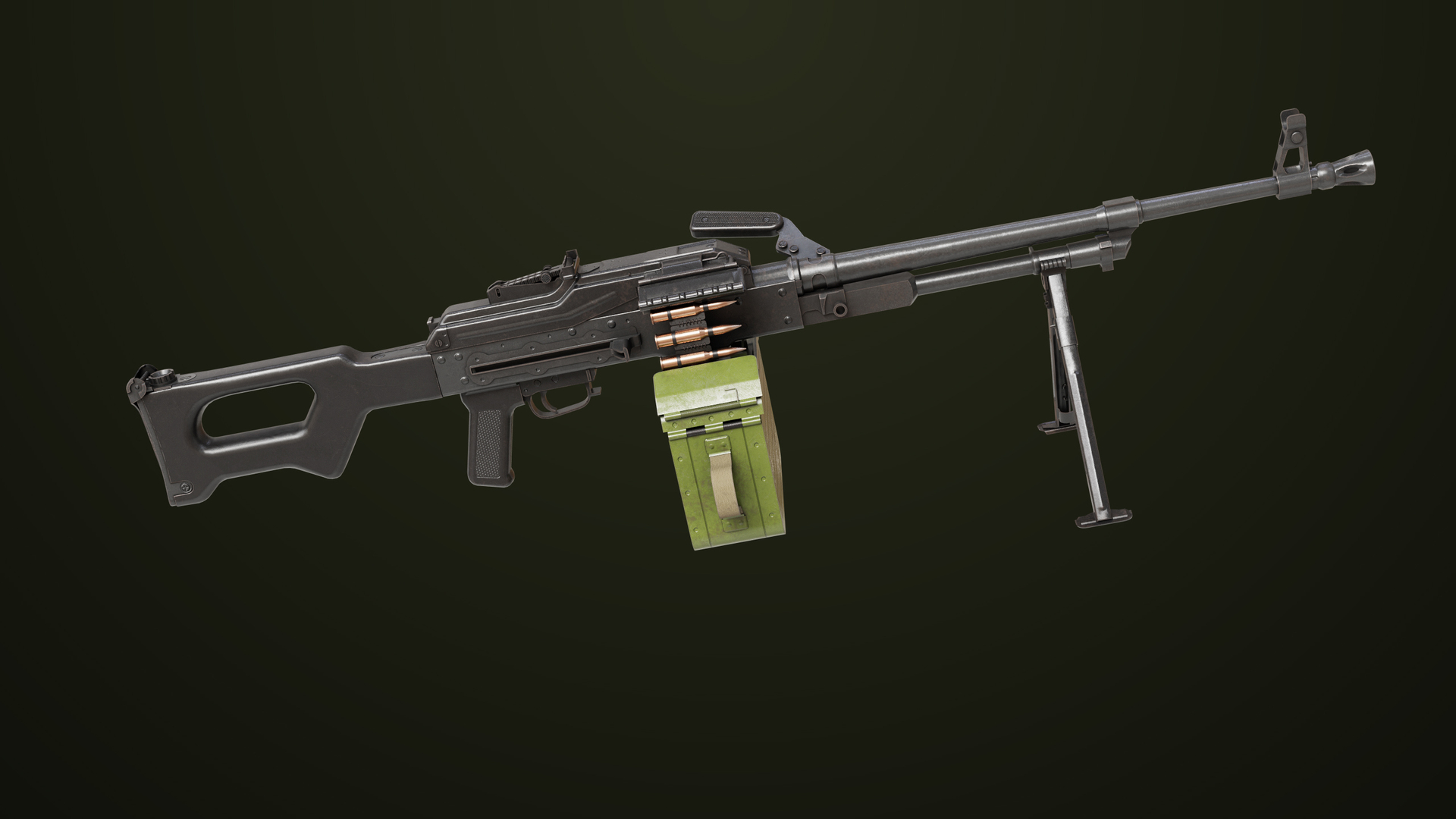 modelo 3d Texturas de Machine Gun 11 Metal All PBR Unity UE - TurboSquid 2271949