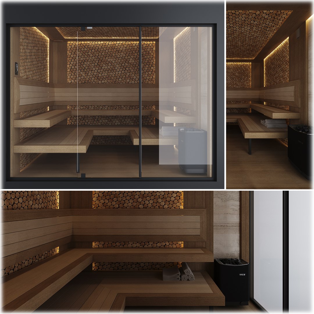 SAUNA Model - TurboSquid 2271247