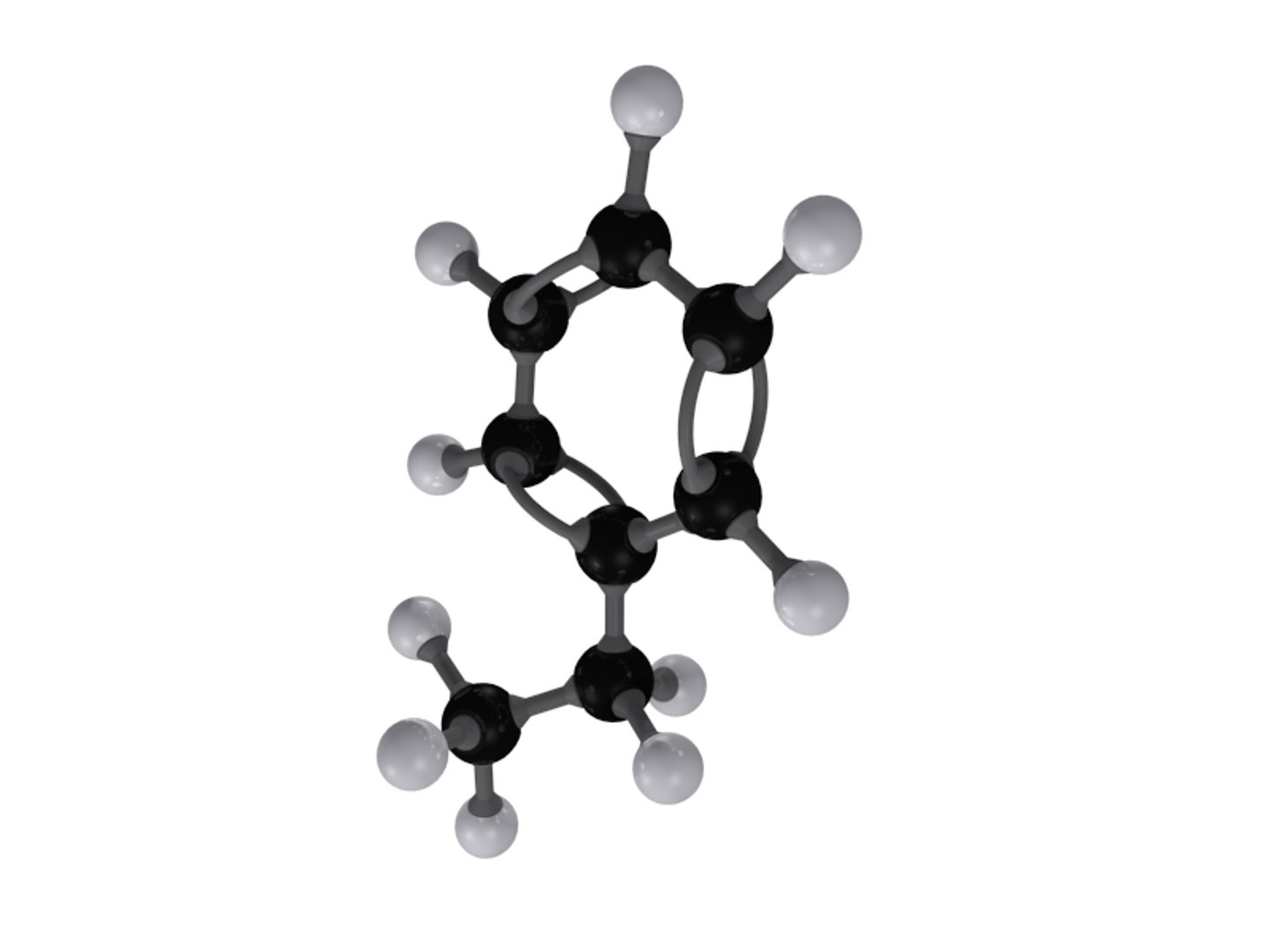 Ethylbenzene - Molecule 3d Max
