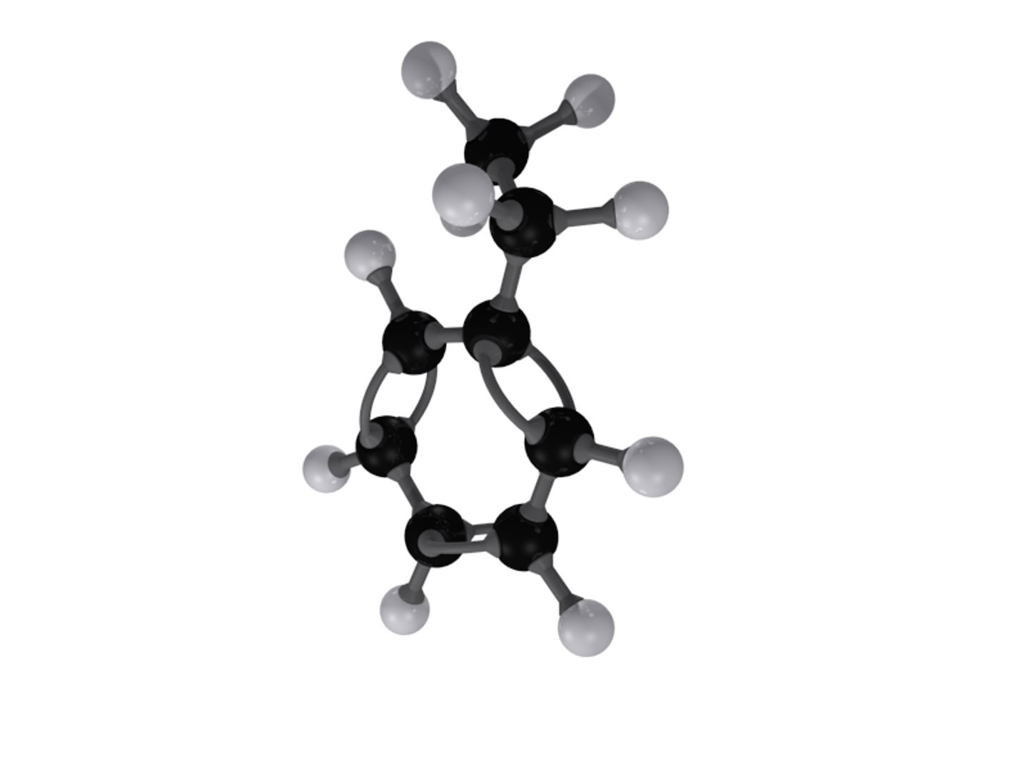Ethylbenzene - Molecule 3d Max