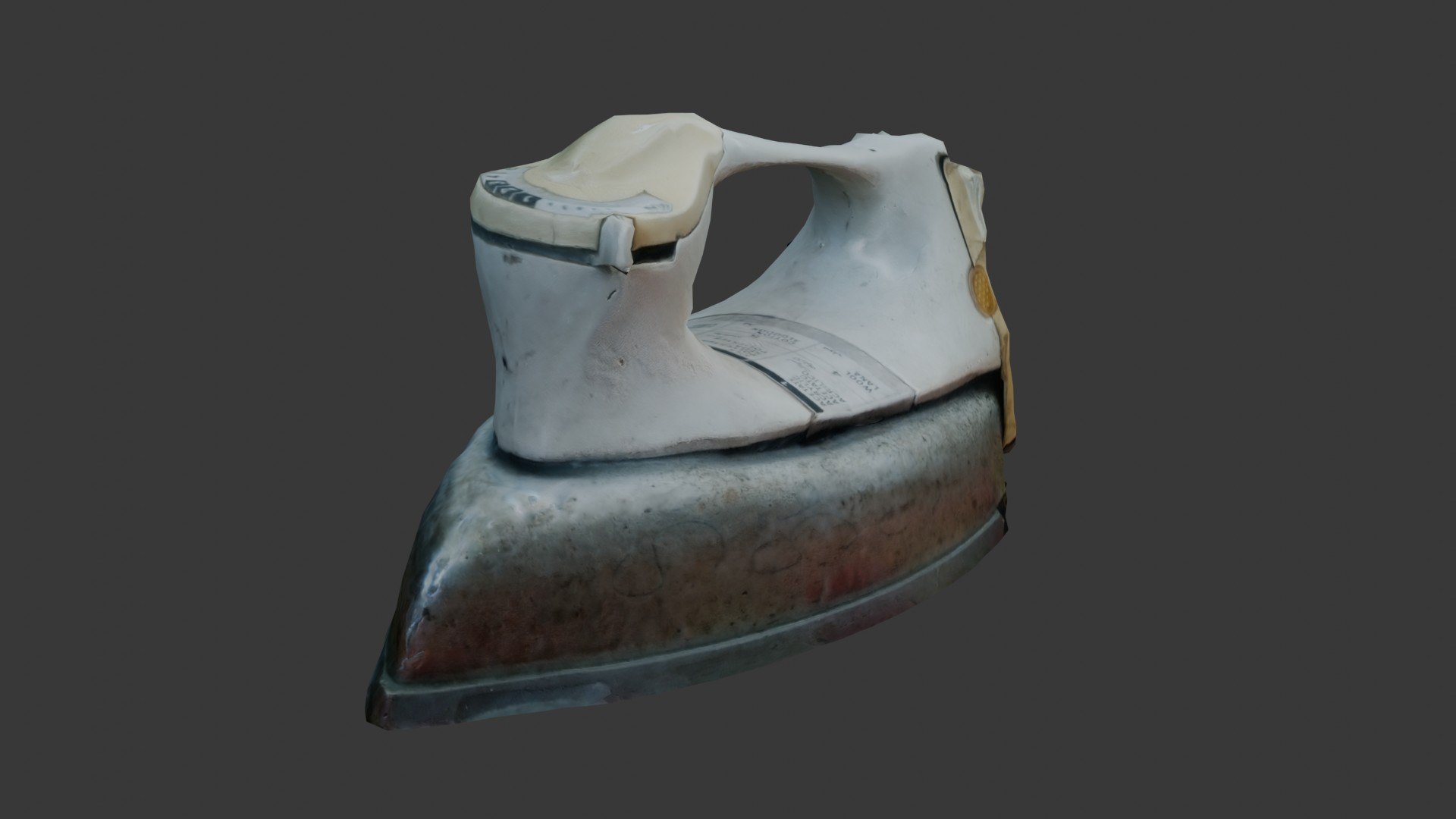 3D Damaged Vintage Iron Model - TurboSquid 2408833