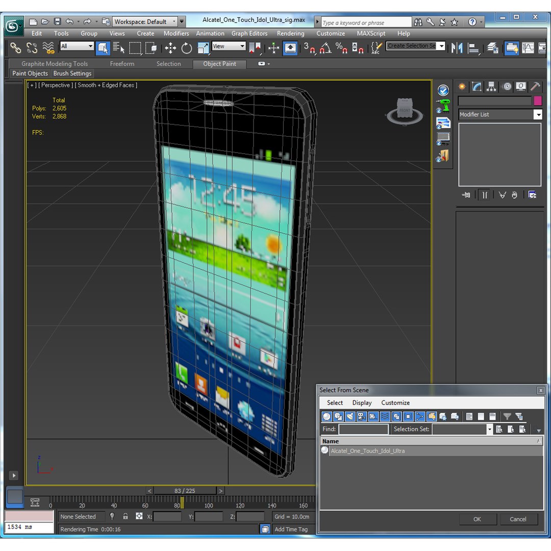3d Model Alcatel Touch Idol Ultra