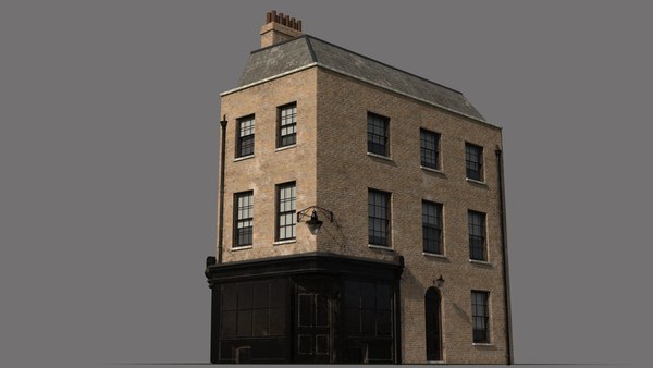 modelo 3d Casa adosada de Londres - TurboSquid 1704260