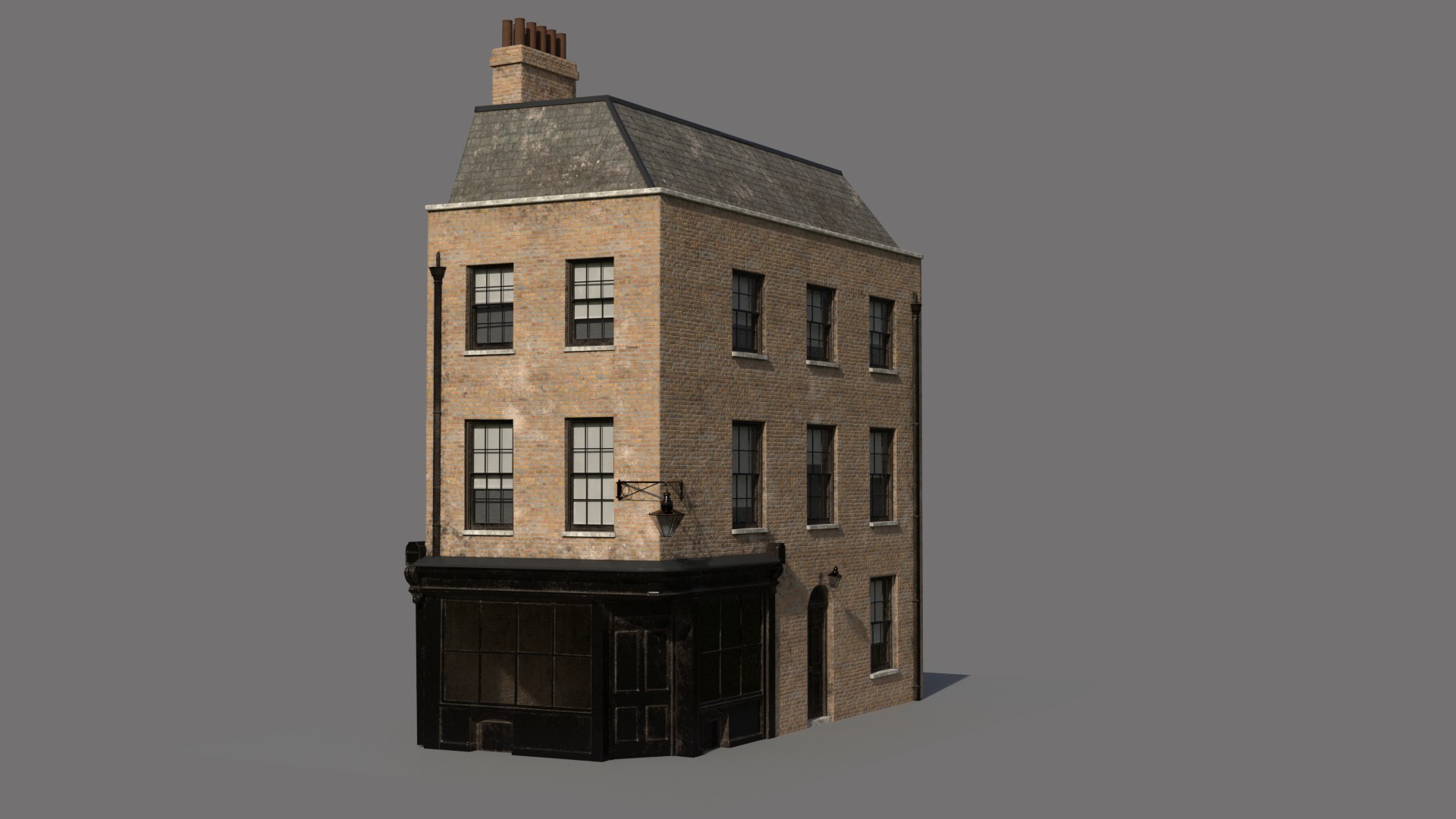 3D Model London Townhouse - TurboSquid 1704260