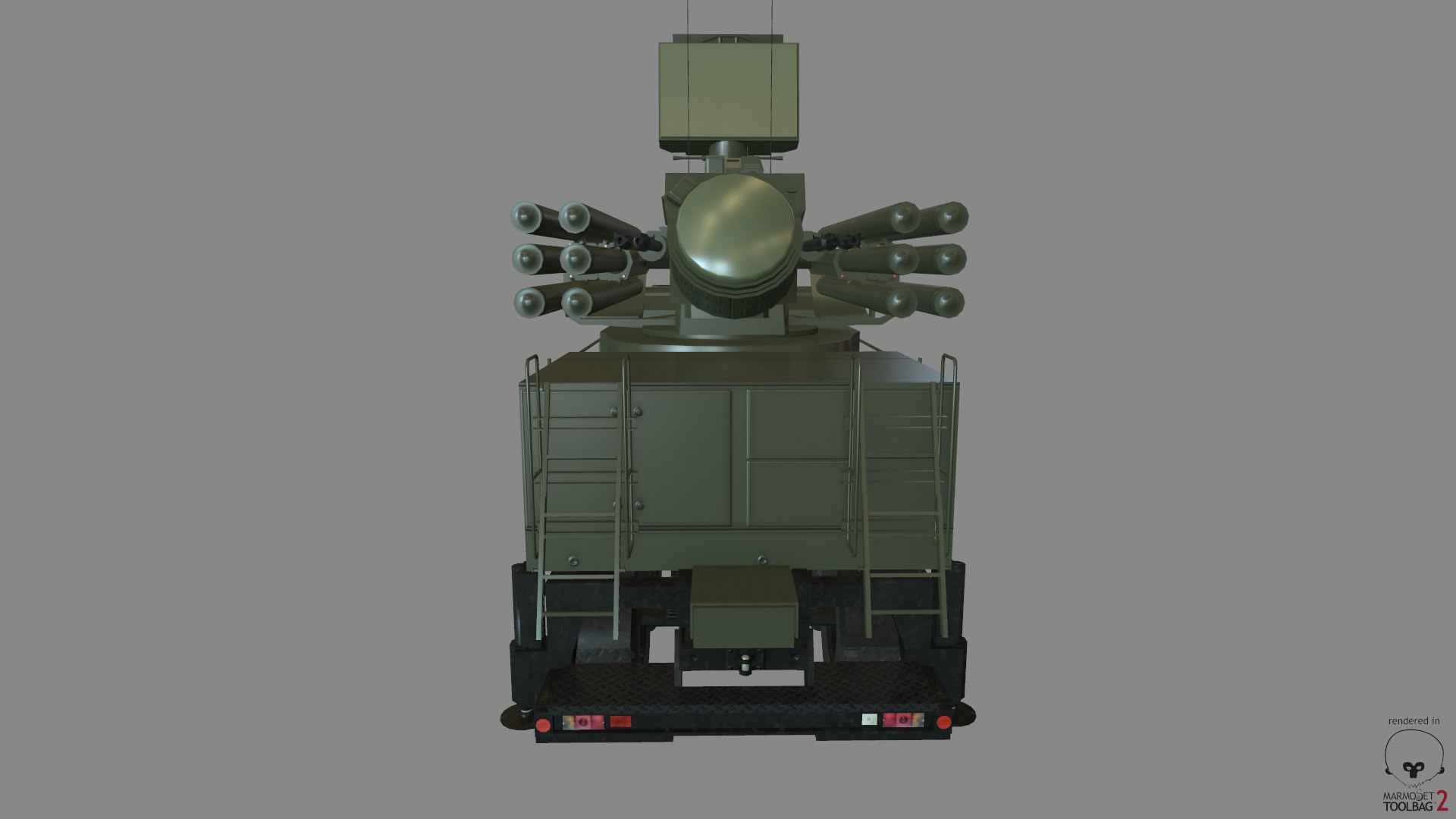 3d Model Pantsir-s1 Artillery