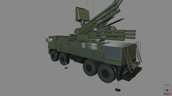 3d model pantsir-s1 artillery