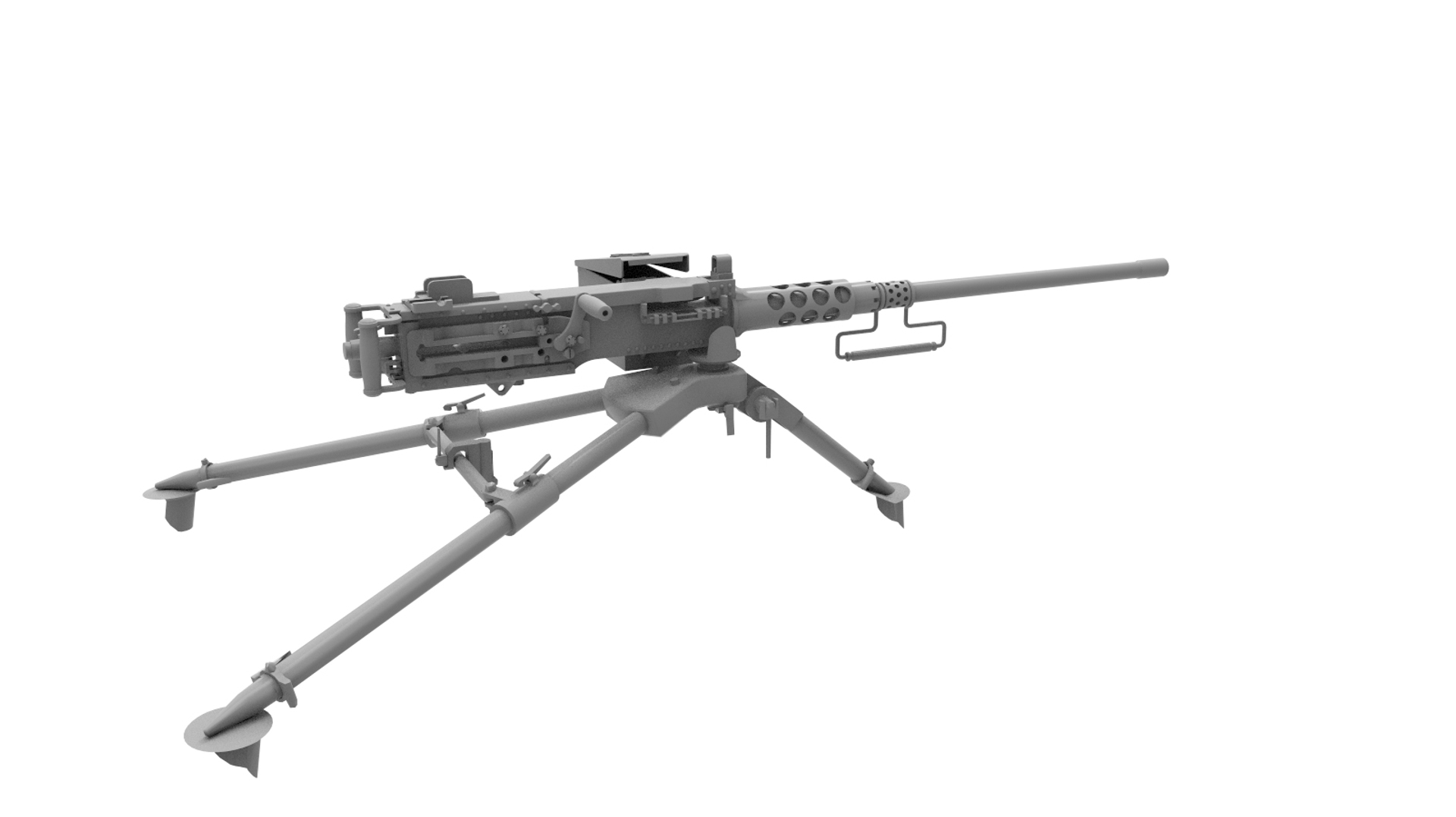 3d model m-2 50cal