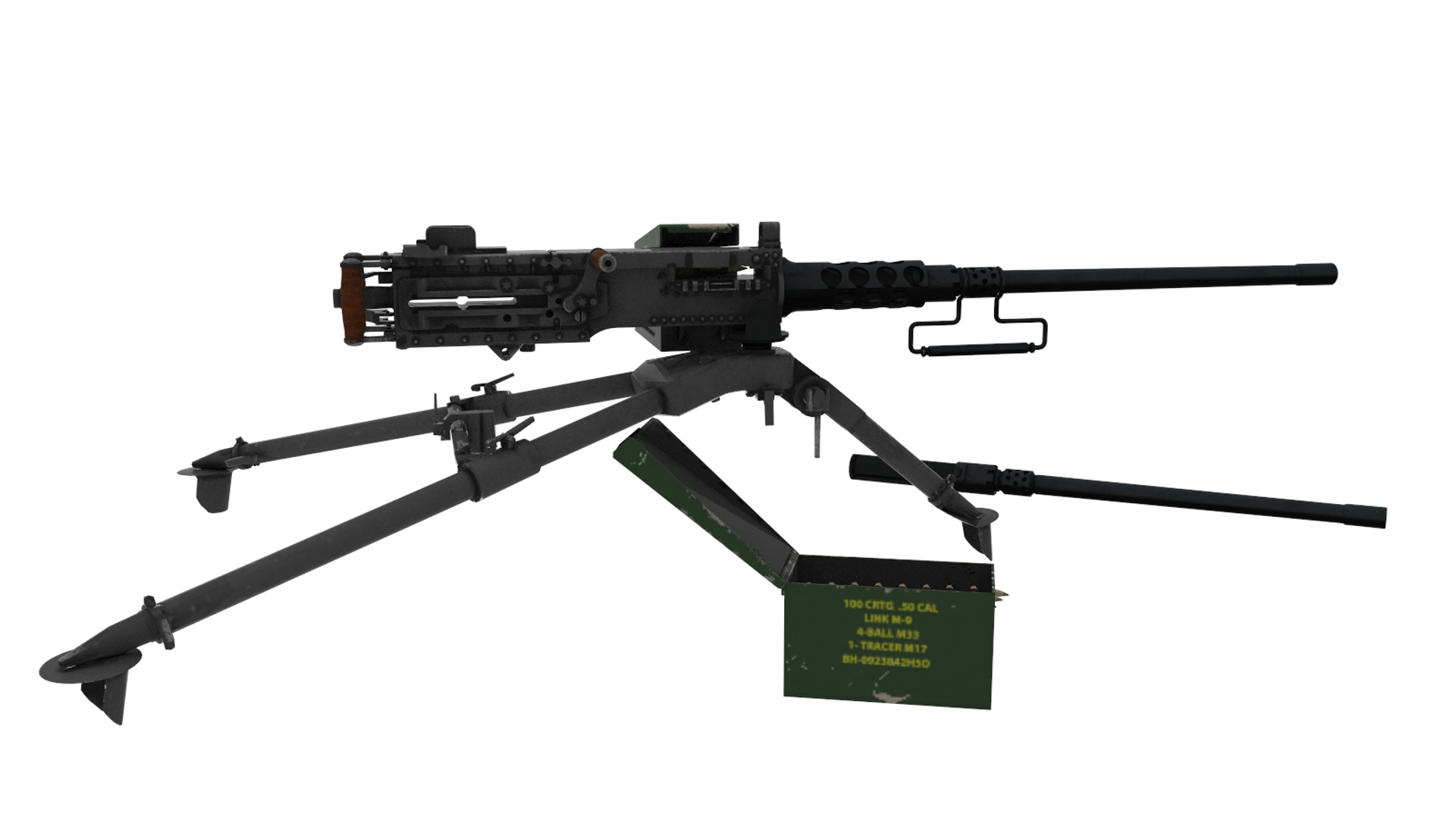 3d model m-2 50cal