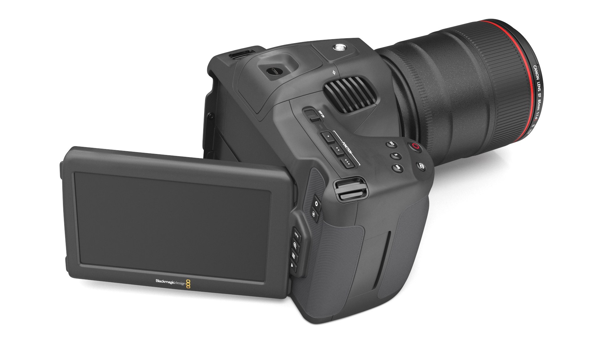 Camera Blackmagic Design 6K G2 With Lens 3D Model - TurboSquid 2276453