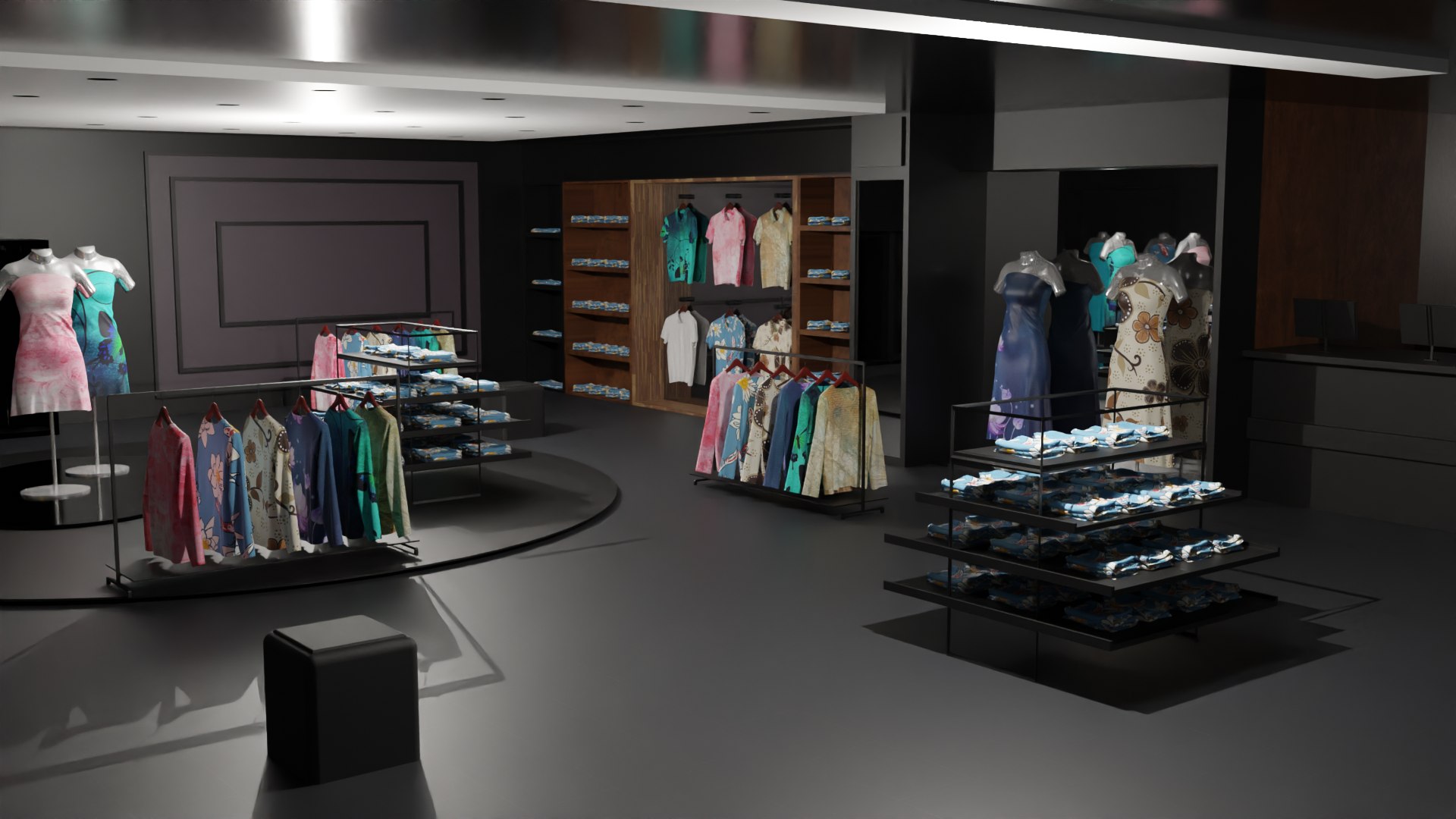 Clothing Store Interior 3D Model - TurboSquid 2157396