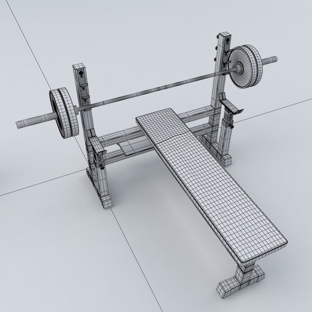 3D model gym bench press - TurboSquid 1621700