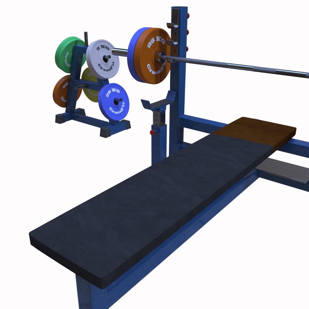 3D model gym bench press - TurboSquid 1621700