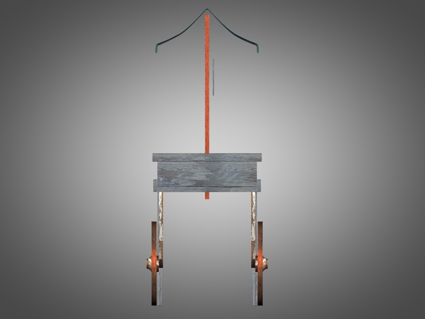 Flower Cart 3d Model