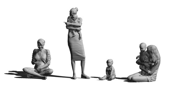 3D People - Family - Baby - TurboSquid 1835396