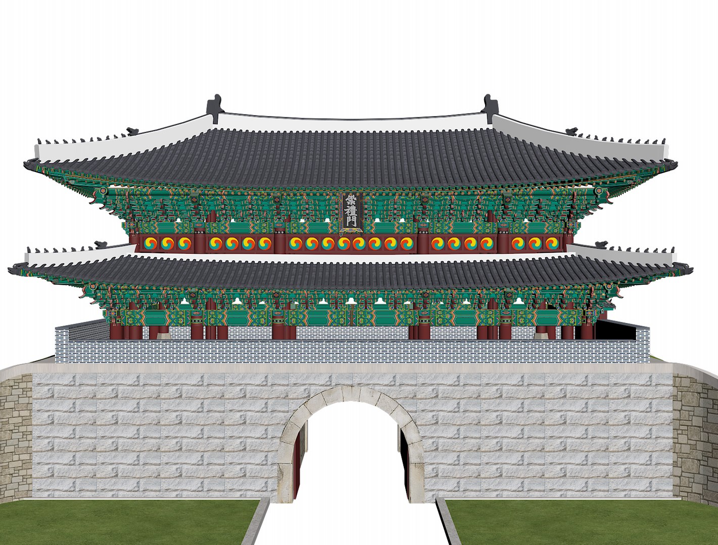 Sungnyemun Gate 3D Model - TurboSquid 2166569