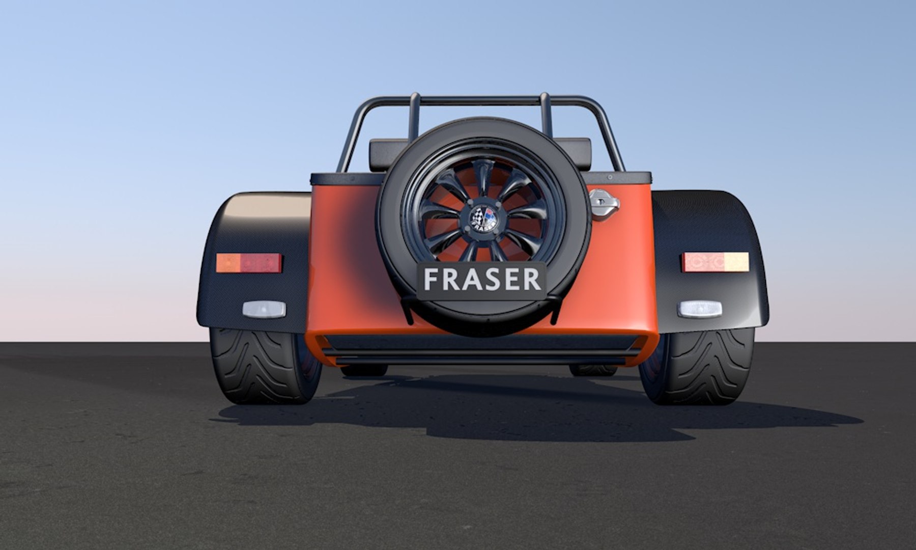 fraser sports car 3d model