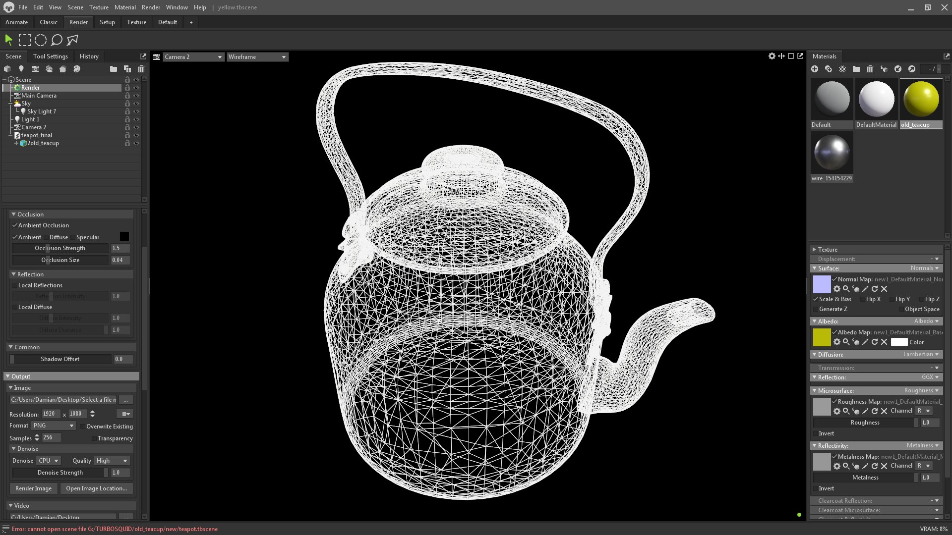 3D Yellow Teapot Model - TurboSquid 2237633