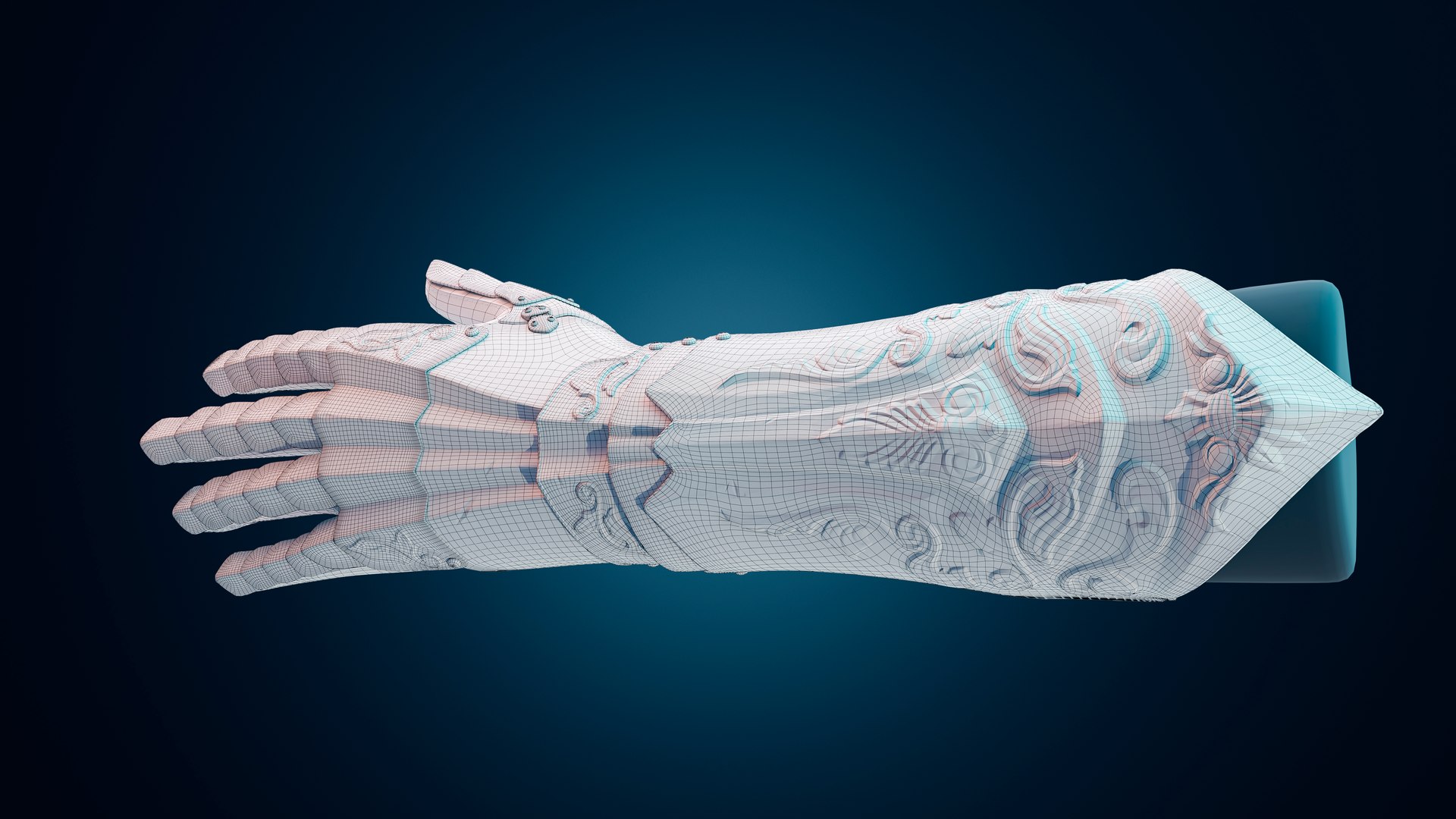Close-up Armor Glove 3D Model - TurboSquid 1559615
