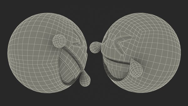바닥에 구르며 웃는 이모티콘 3D 모델 - TurboSquid 1533412