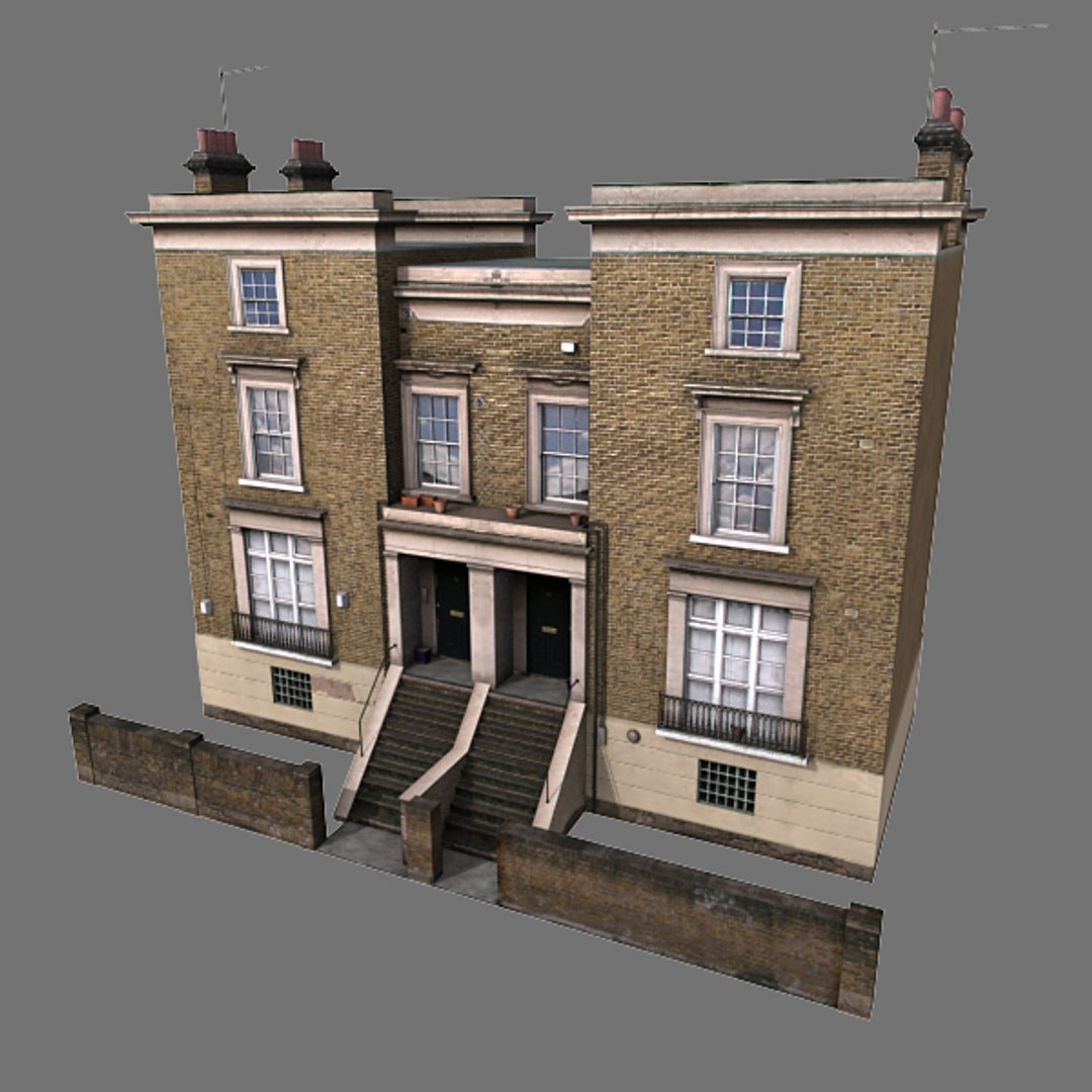 Old European House 3d Model