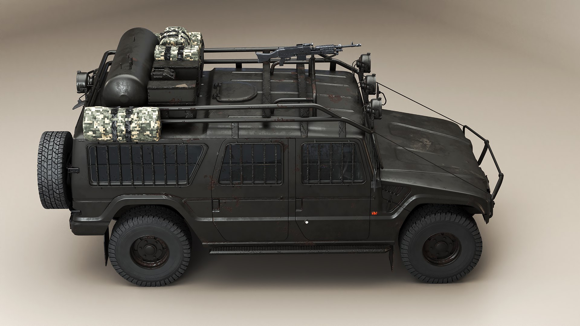 Apocalypse SUV 3D Model Armored Off-Road Vehicle 3D Model - TurboSquid ...
